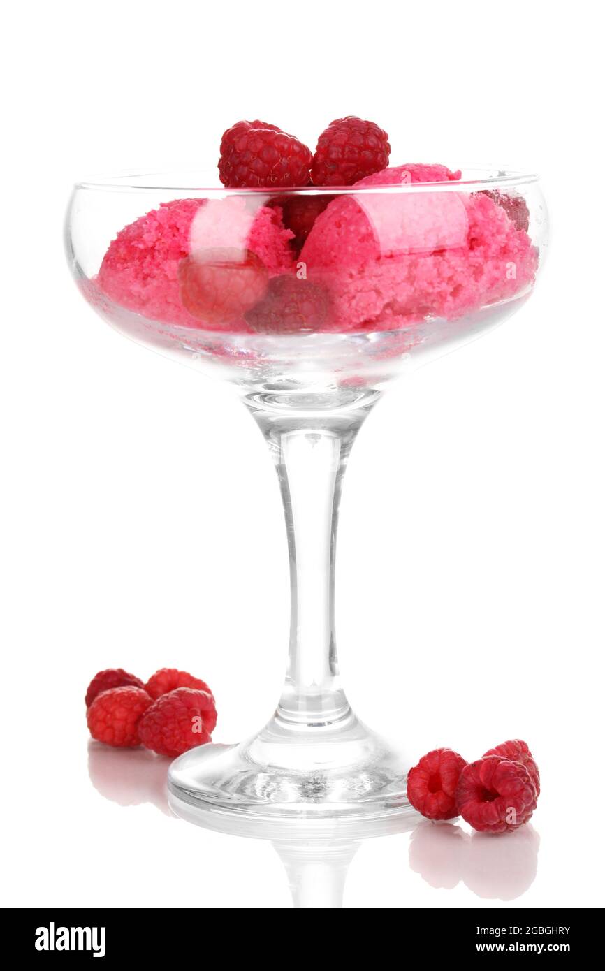 delicious ice cream isolated on white Stock Photo - Alamy