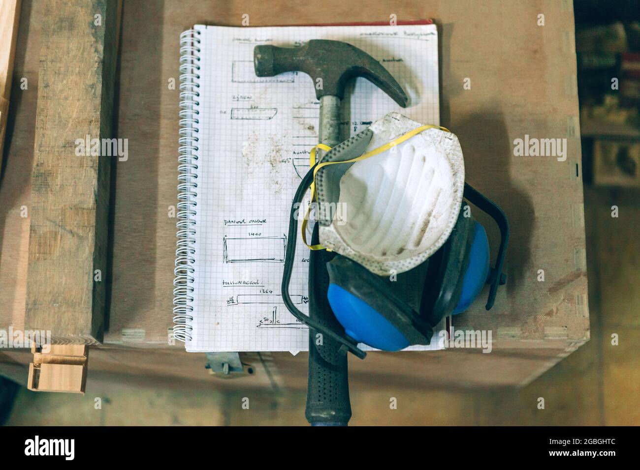 Work tools of designer carpenter Stock Photo - Alamy