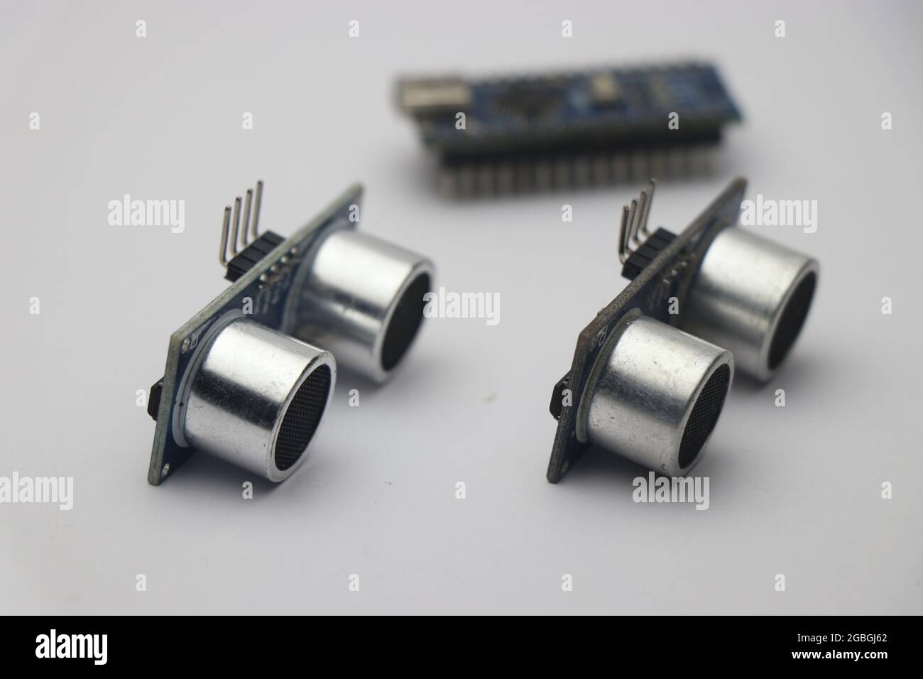 Ultrasonic sensor module use to detect obstacles with micro controller ...