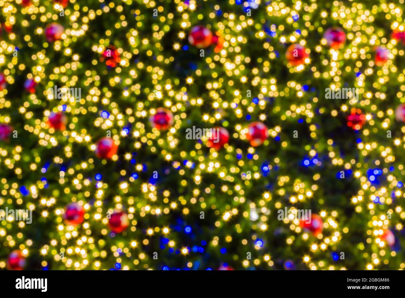 bokeh of christmas tree background Stock Photo - Alamy