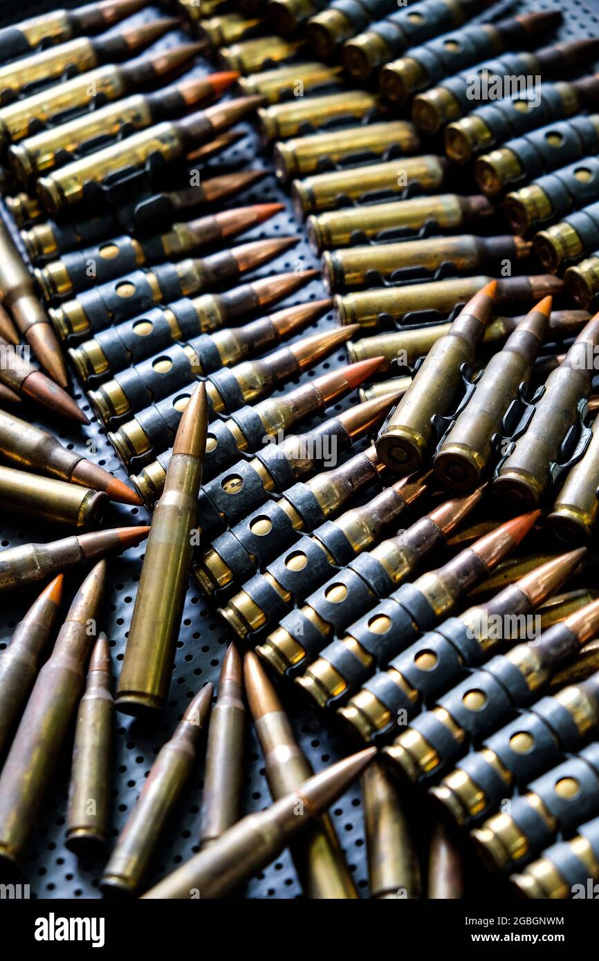 Close up Image of Rifle Bullets Stock Photo - Alamy