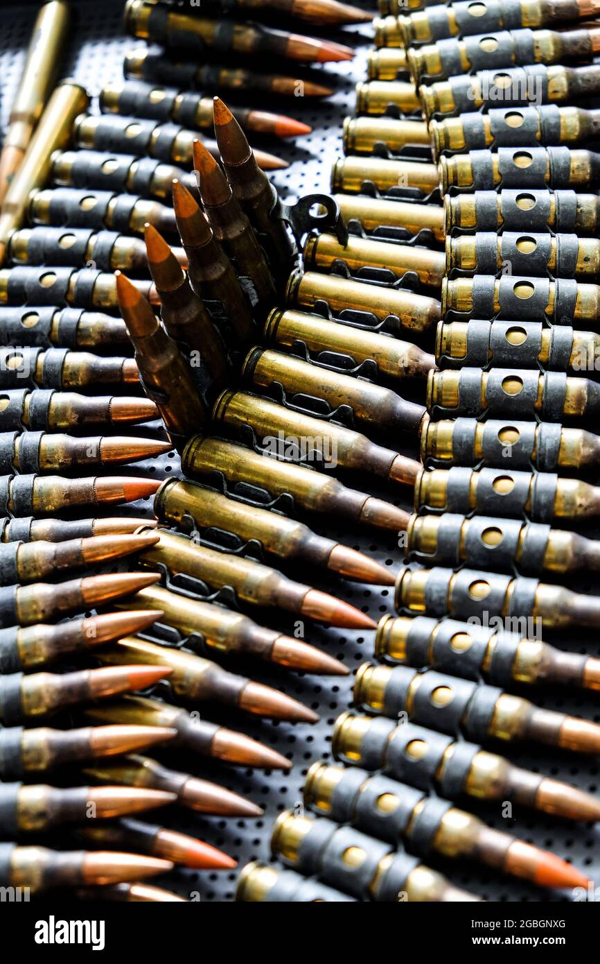 Close up Image of Rifle Bullets Stock Photo - Alamy