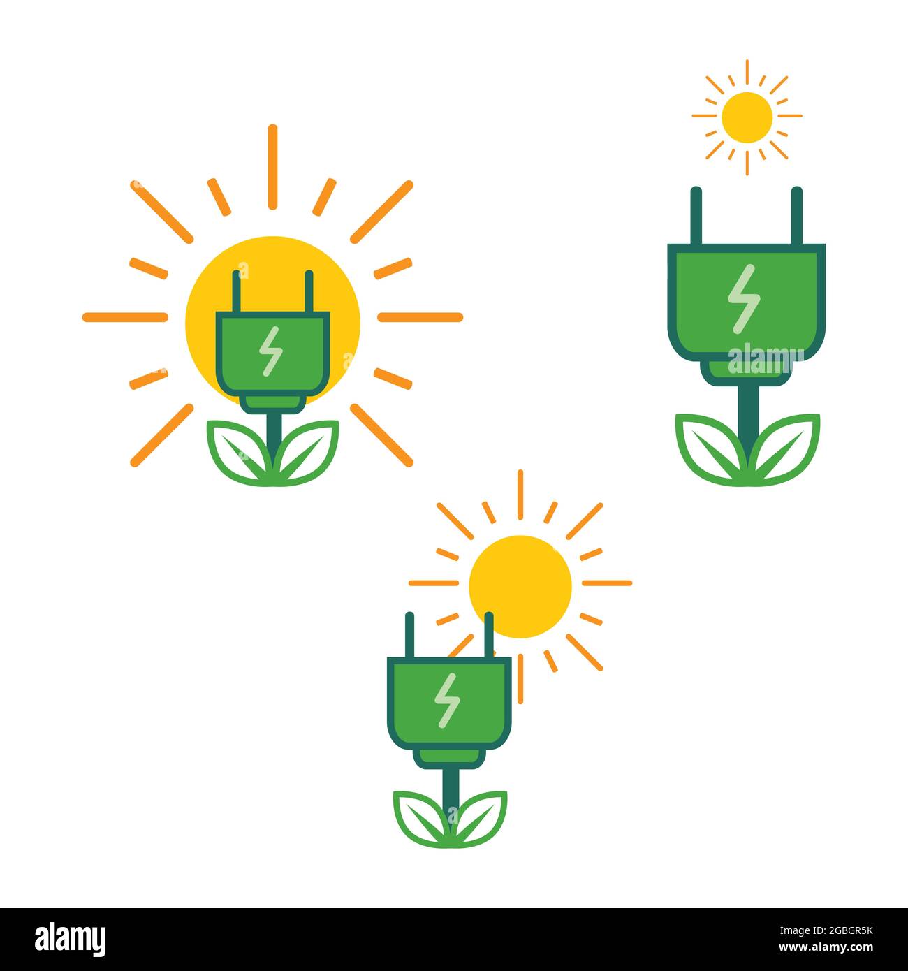 solar energy illustration design. renewable energy. eco friendly living ...