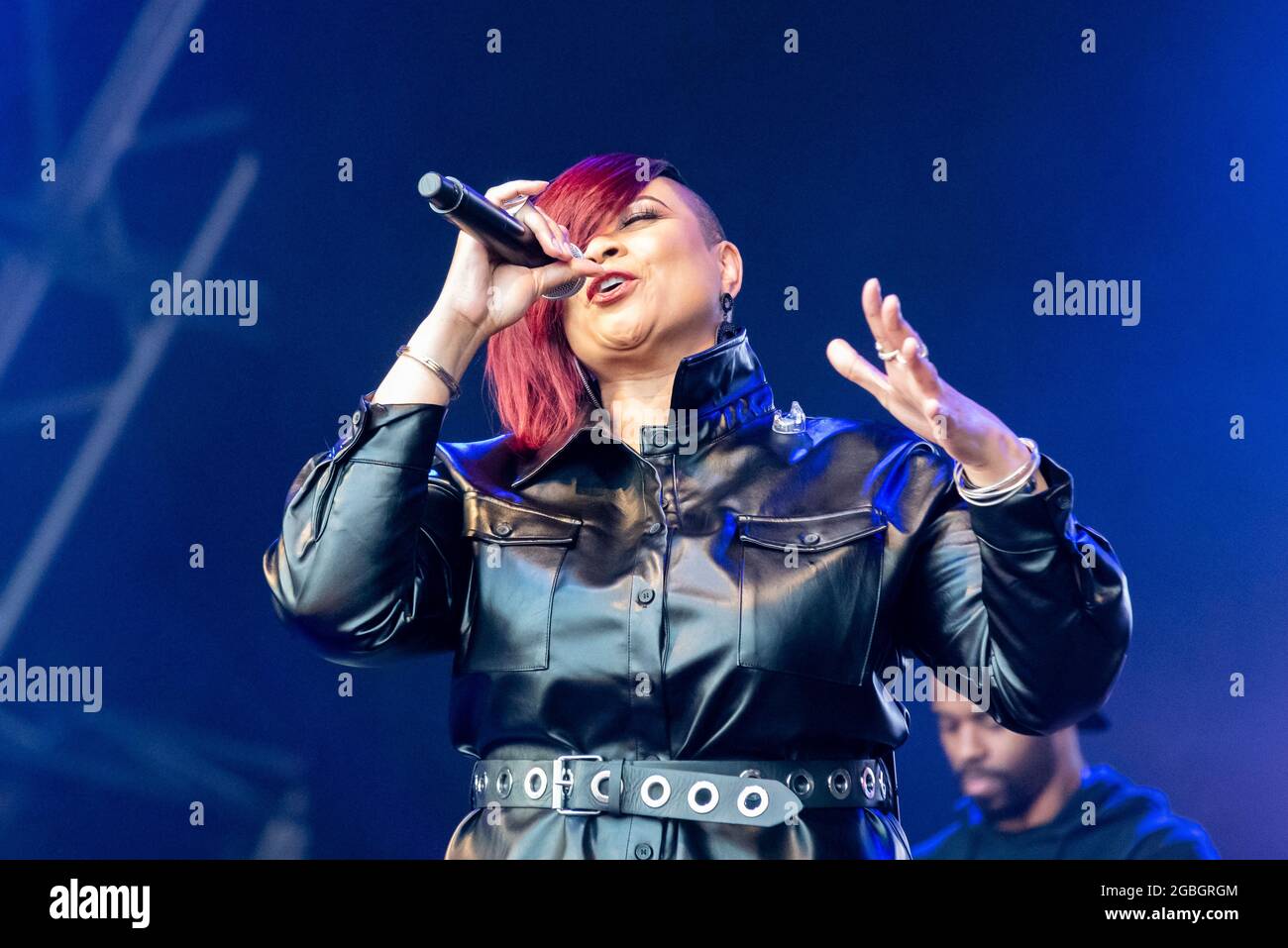 Gabrielle singer, performing at Fantasia music festival in Maldon ...