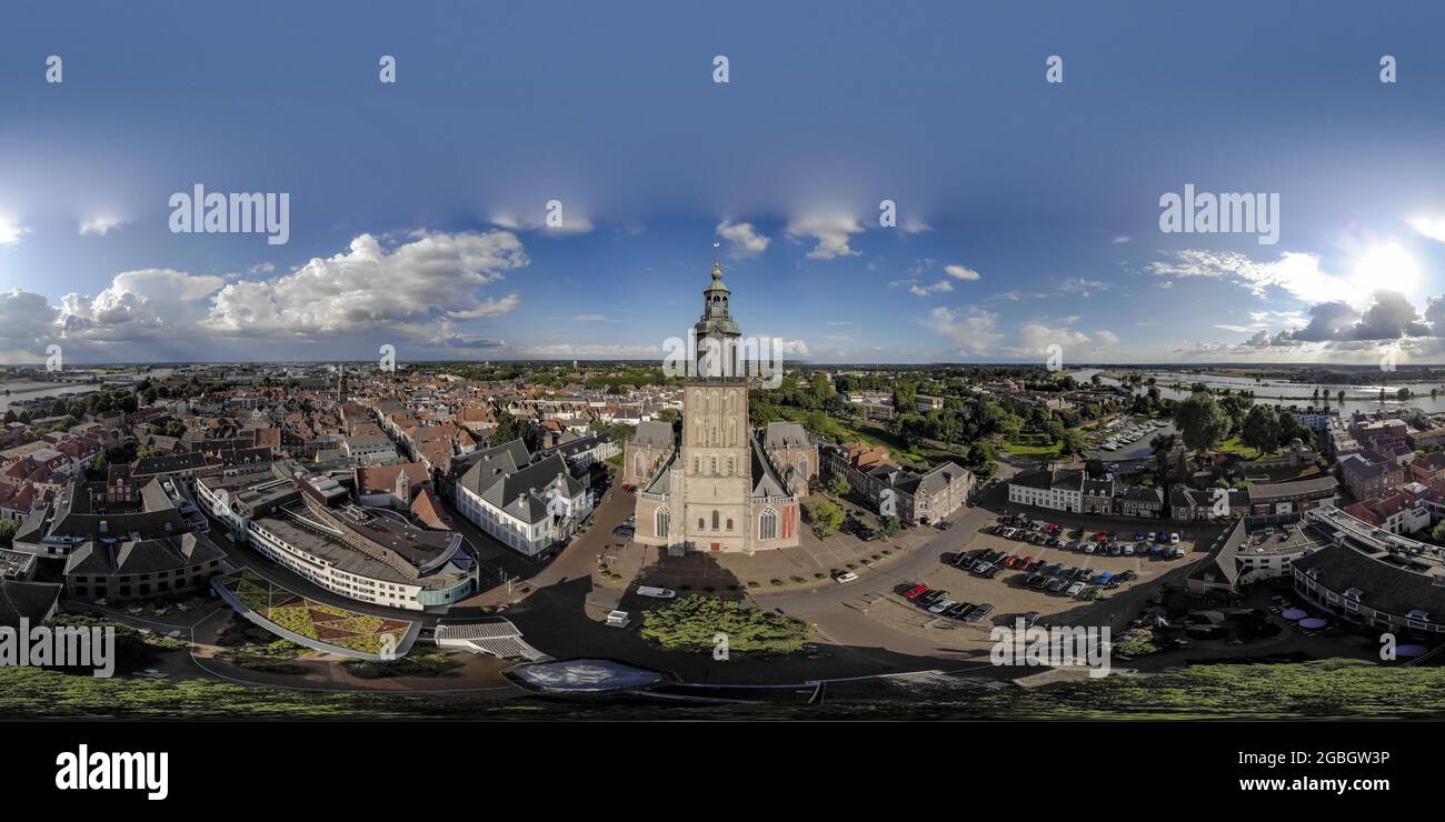 Cityscape aerial ready for use in 3D environment mapping and 360VR ...