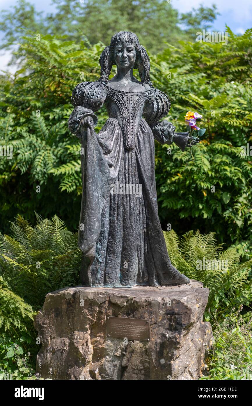 The Lora Doone bronze Statue by professor George Stephenson was ...