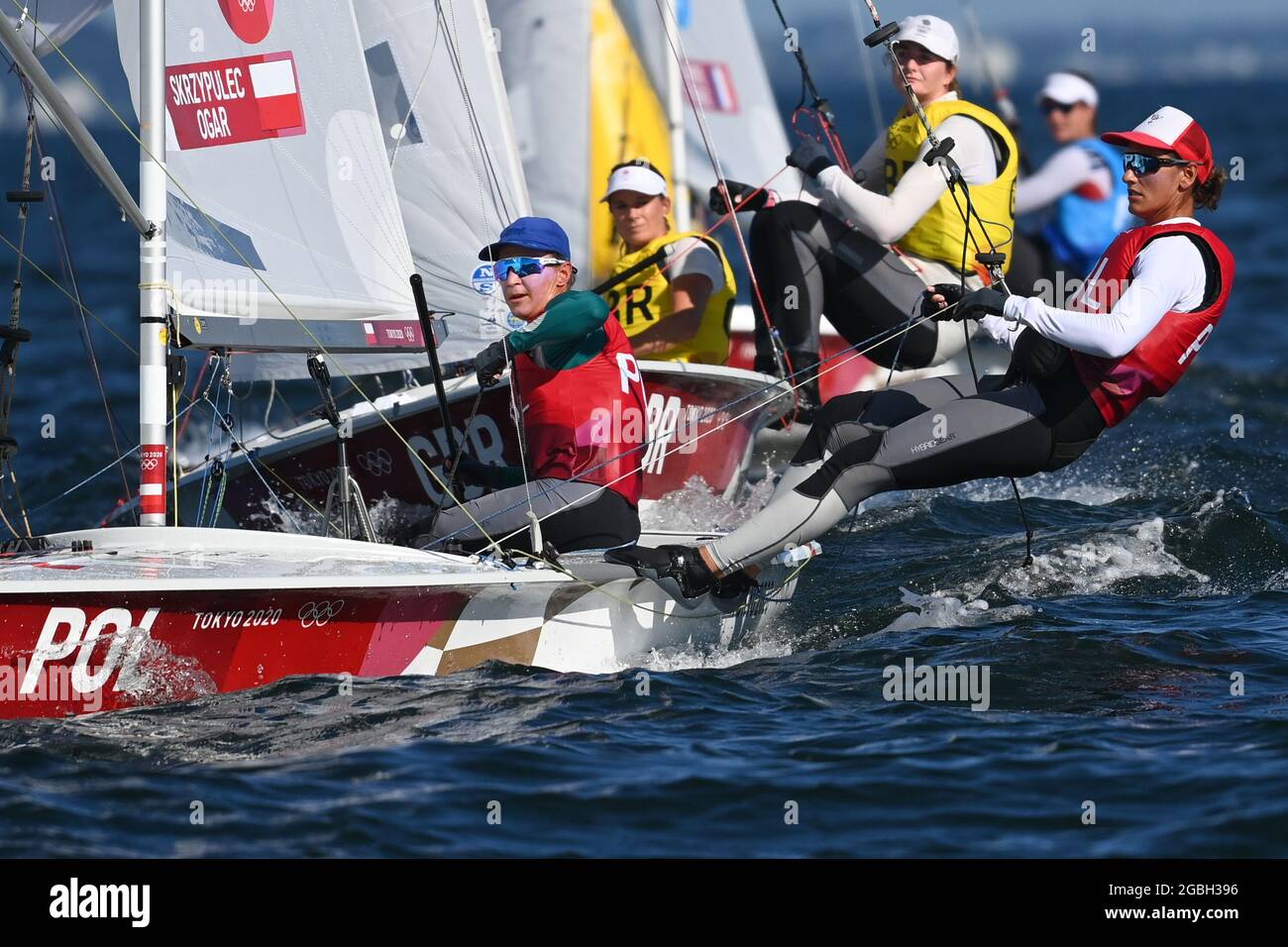 Kanagawa, Japan. 4th Aug, 2021. Agnieszka Skrzypulec (1st L)/Jolanta ...