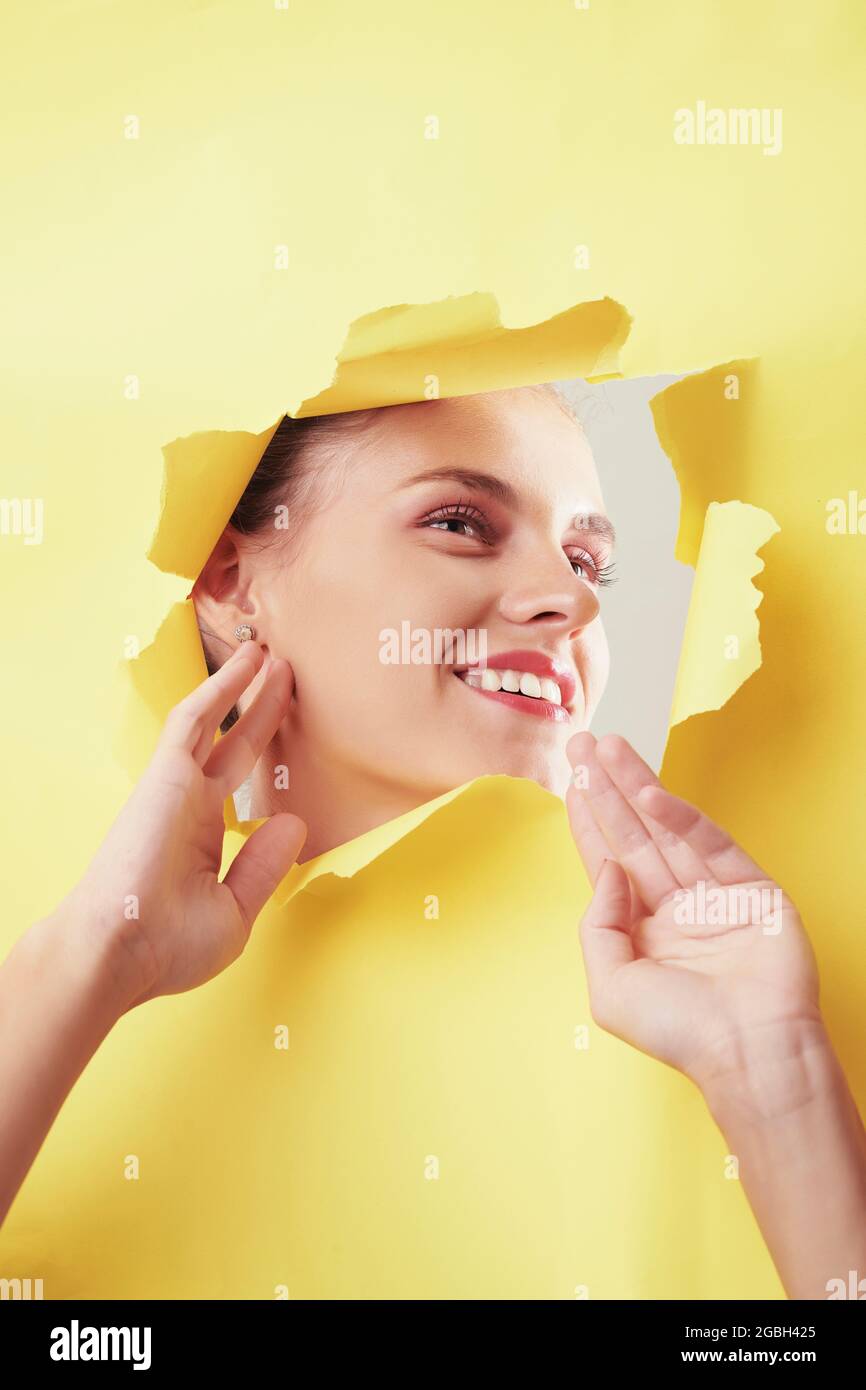 Face Behind Ripped Paper High Resolution Stock Photography and Images ...