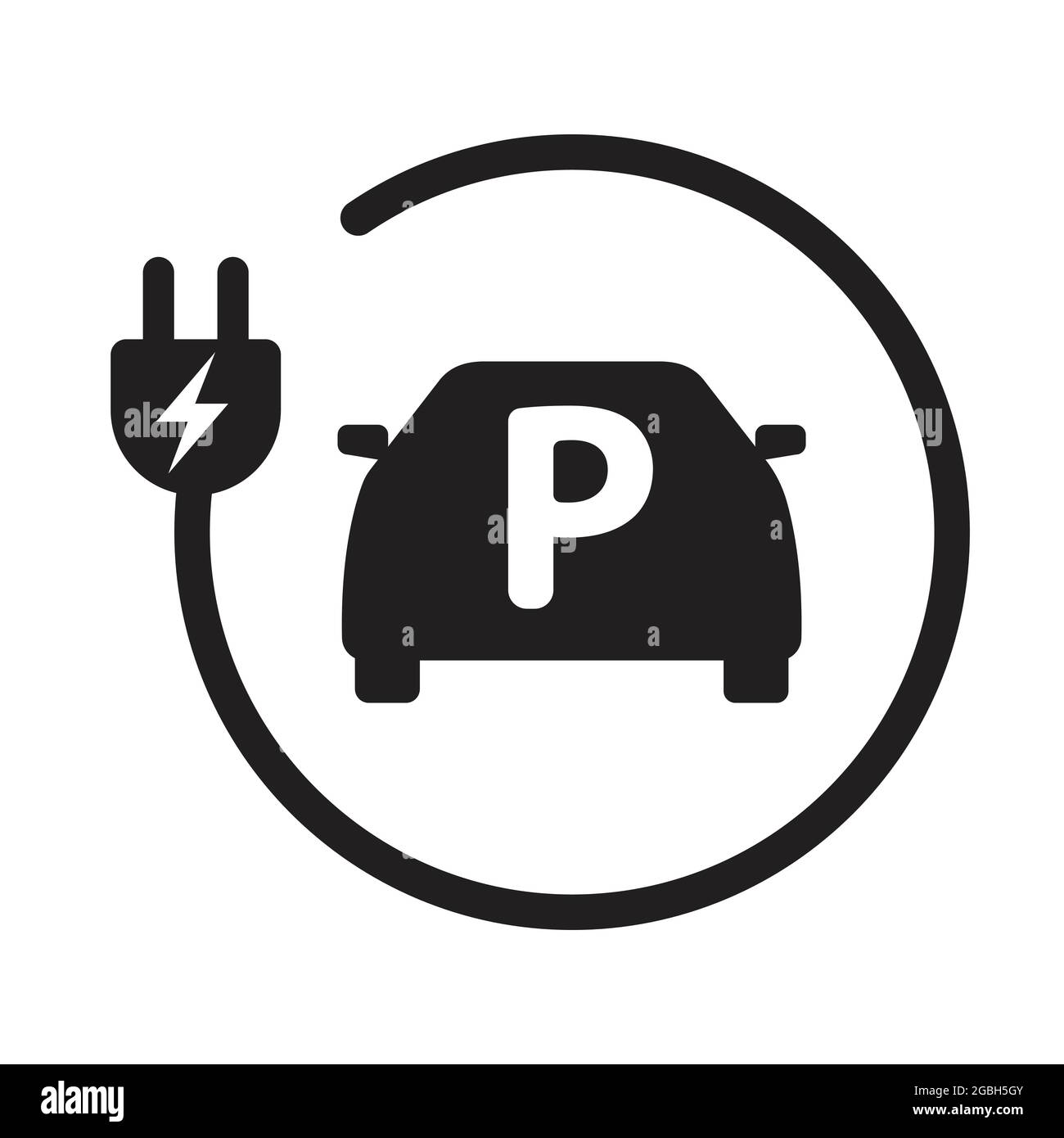 Car park charging Stock Vector Images - Alamy