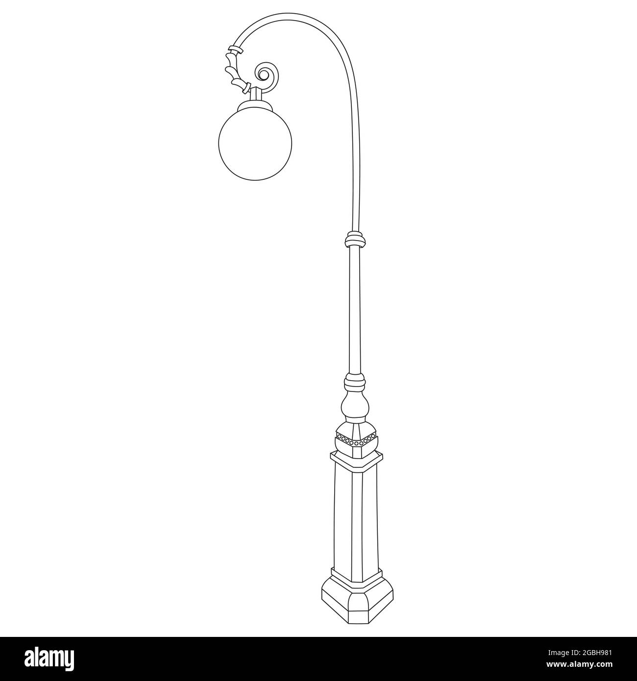 Street Light Symbol Drafting Street Lamp Set. Street Lights. City Sign