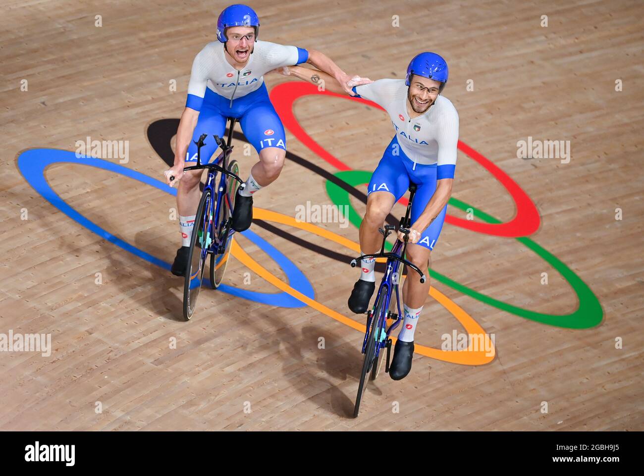 Izu, Japan. 04th Aug, 2021. Cycling: Olympics, track cycling, team ...