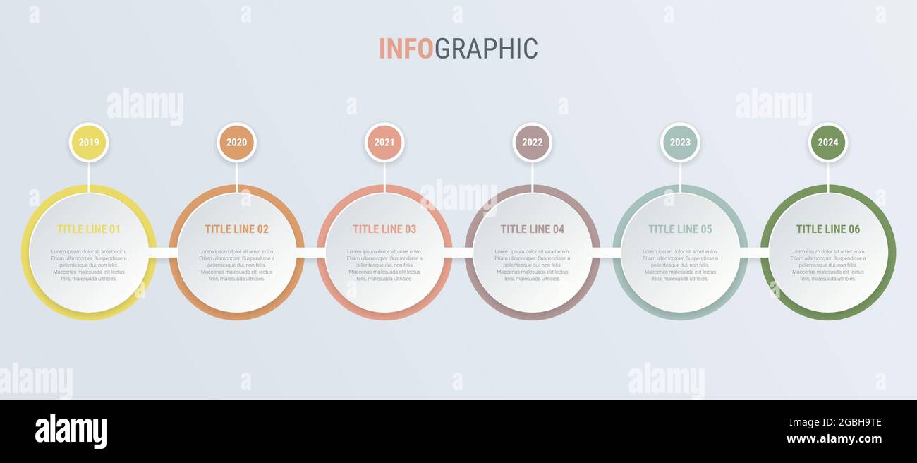 Infographic Timeline Template Psd