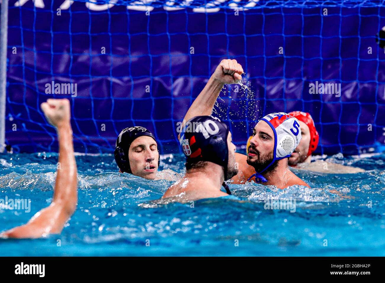 TOKYO, JAPAN - AUGUST 4: Andrija Prlainovic of Serbia, Filip Filipovic ...