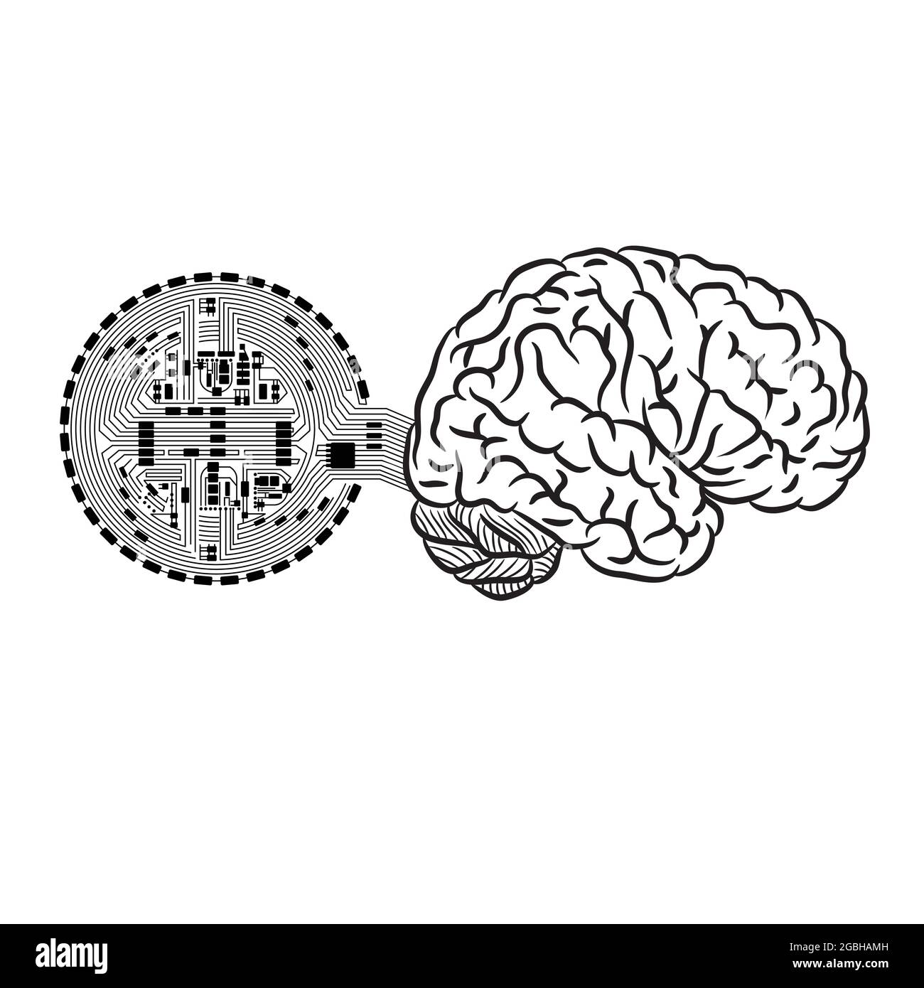 Electronic brain hi-res stock photography and images - Alamy