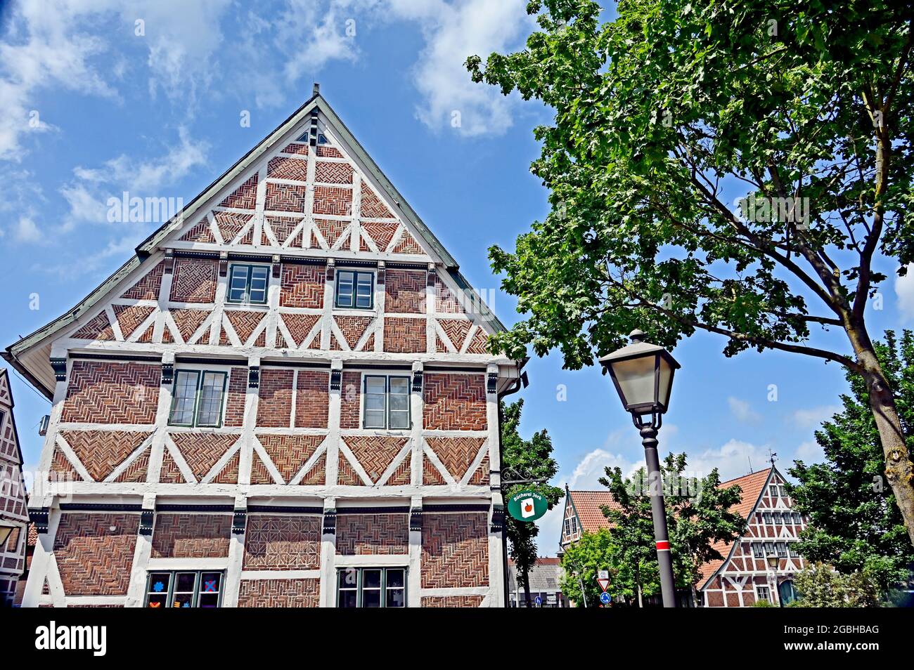 Jork (Germany, Lower Saxony, Altes Land): Typical House; Haus in Jork ...