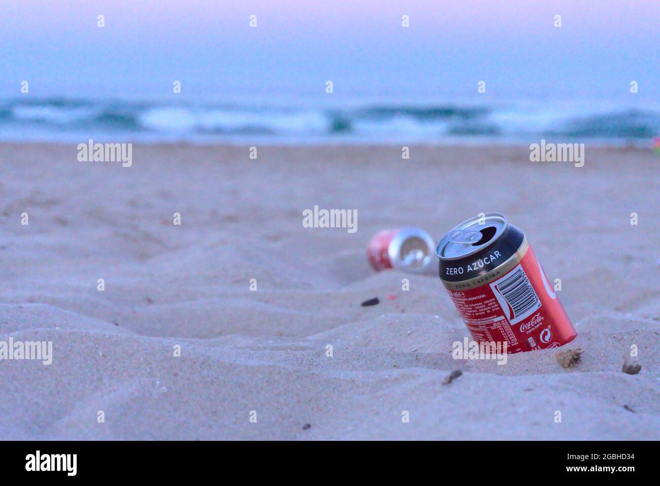 Coca cola beach rubbish hi-res stock photography and images - Alamy