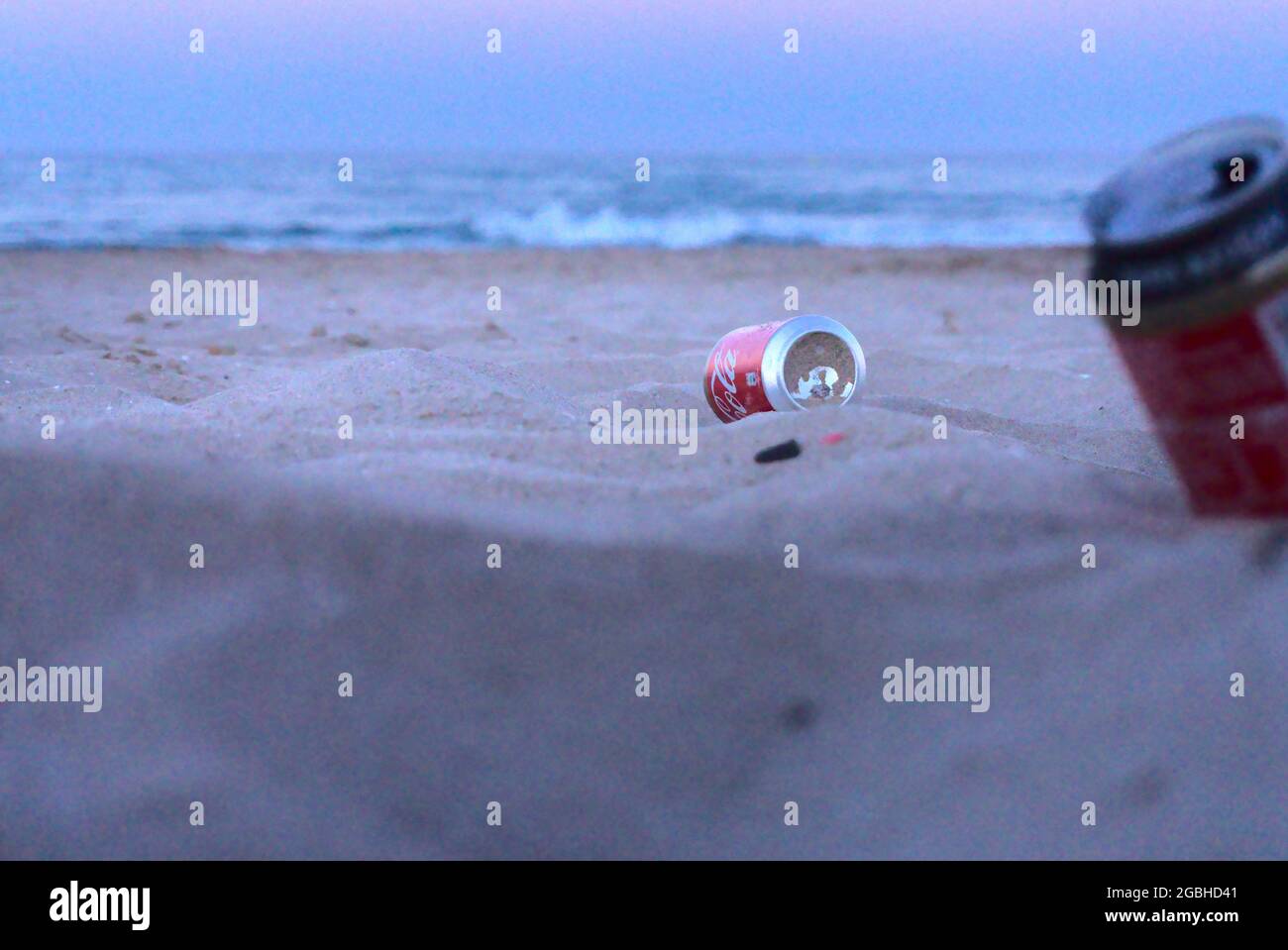 Coca cola beach rubbish hi-res stock photography and images - Alamy