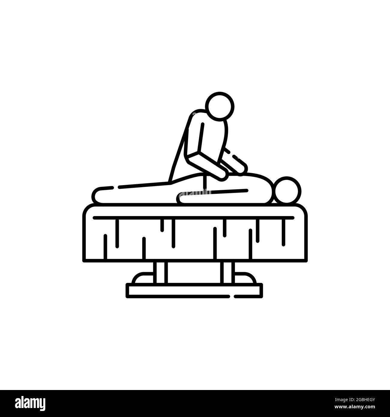 Massage olor line icon. Pictogram for web page, mobile app, promo. UI ...