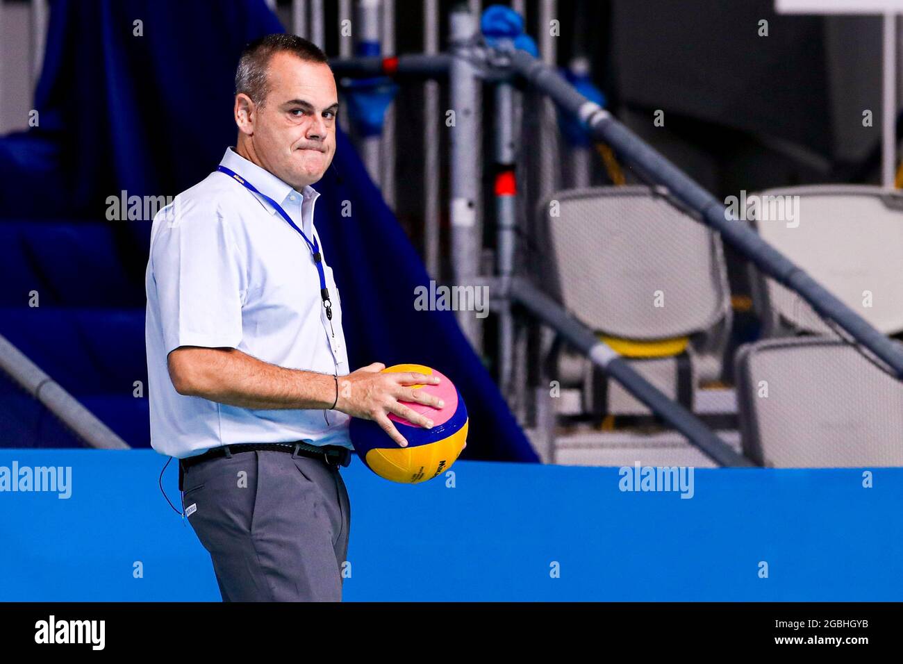 TOKYO, JAPAN - AUGUST 4: Referee Georgios Stavridis (GRE) during the ...