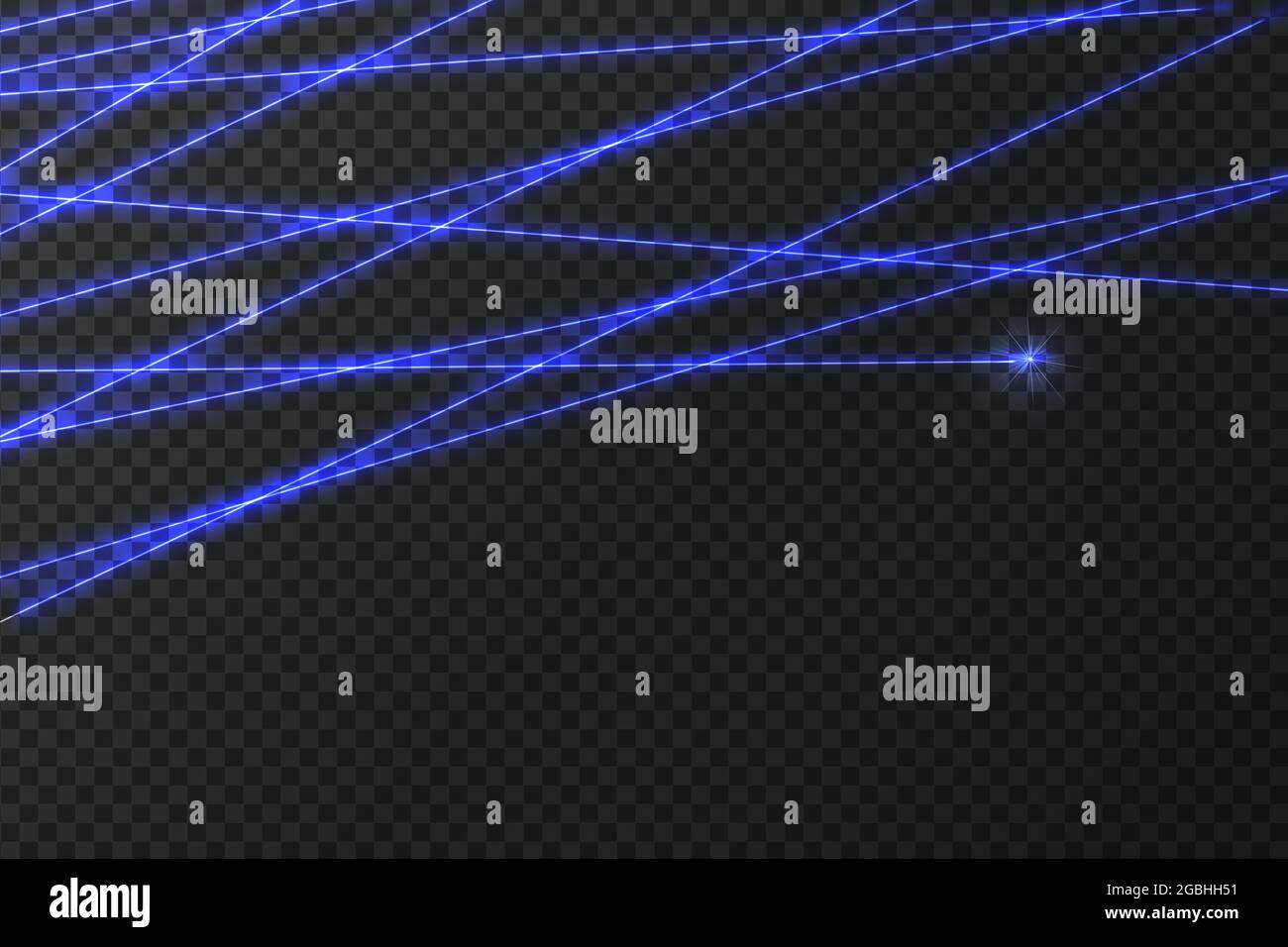 Art design shine light ray.Laser field.Intersecting glowing laser ...