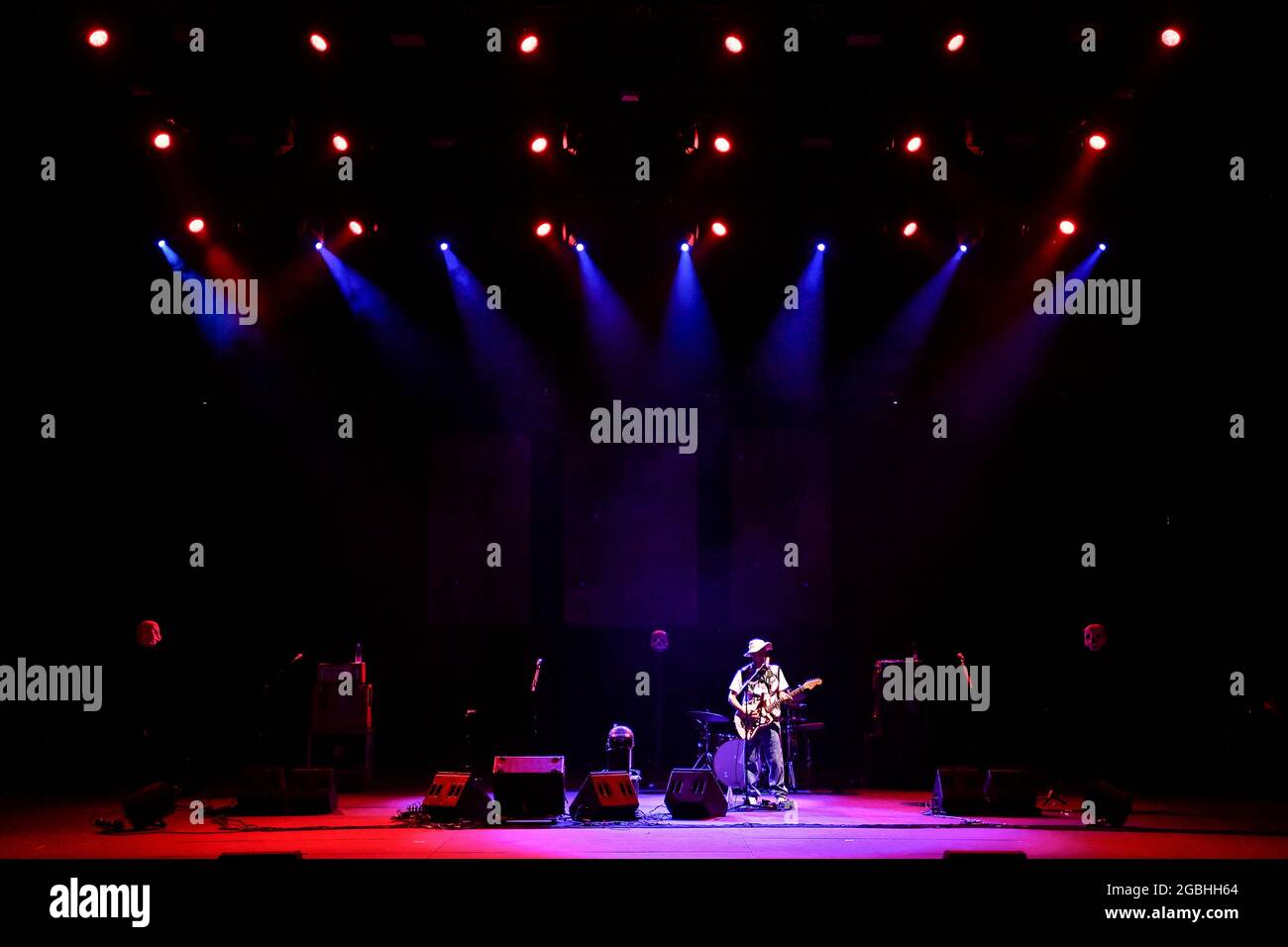 Tre Allegri Ragazzi Morti during the concert at Cavea Auditorium Parco ...