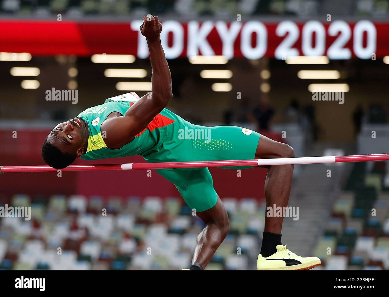Tokyo, Japan. 4th Aug, 2021. Lindon Victor of Grenada competes during ...