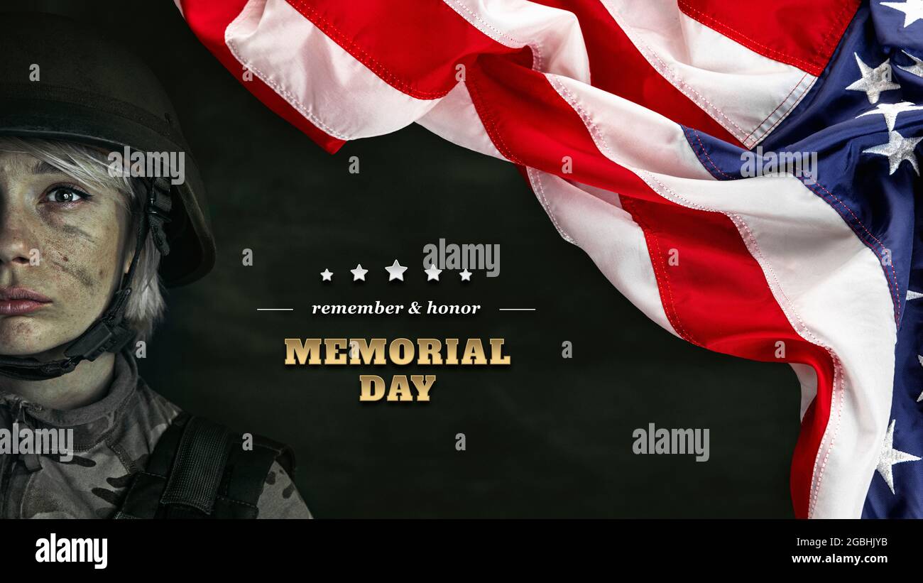 Female veteran memorial day hi-res stock photography and images - Alamy