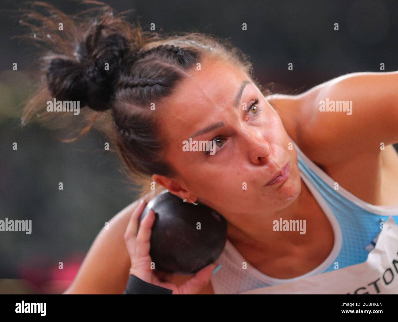 Tokyo, Japan. 4th Aug, 2021. Maria Huntington of Finland competes ...