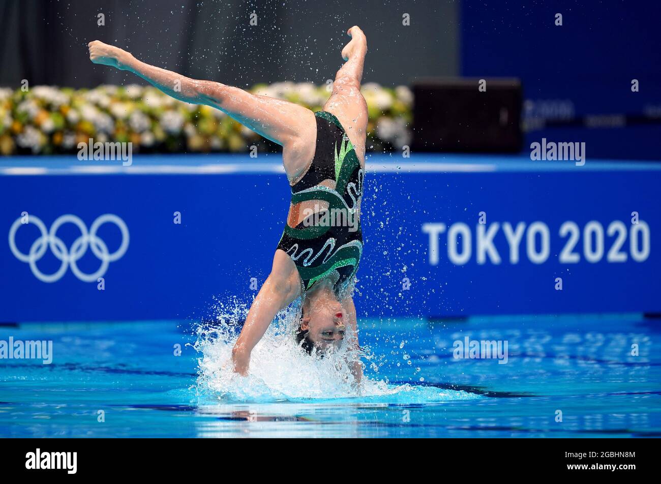 China compete in the final of the Artistic Swimming at the Tokyo ...