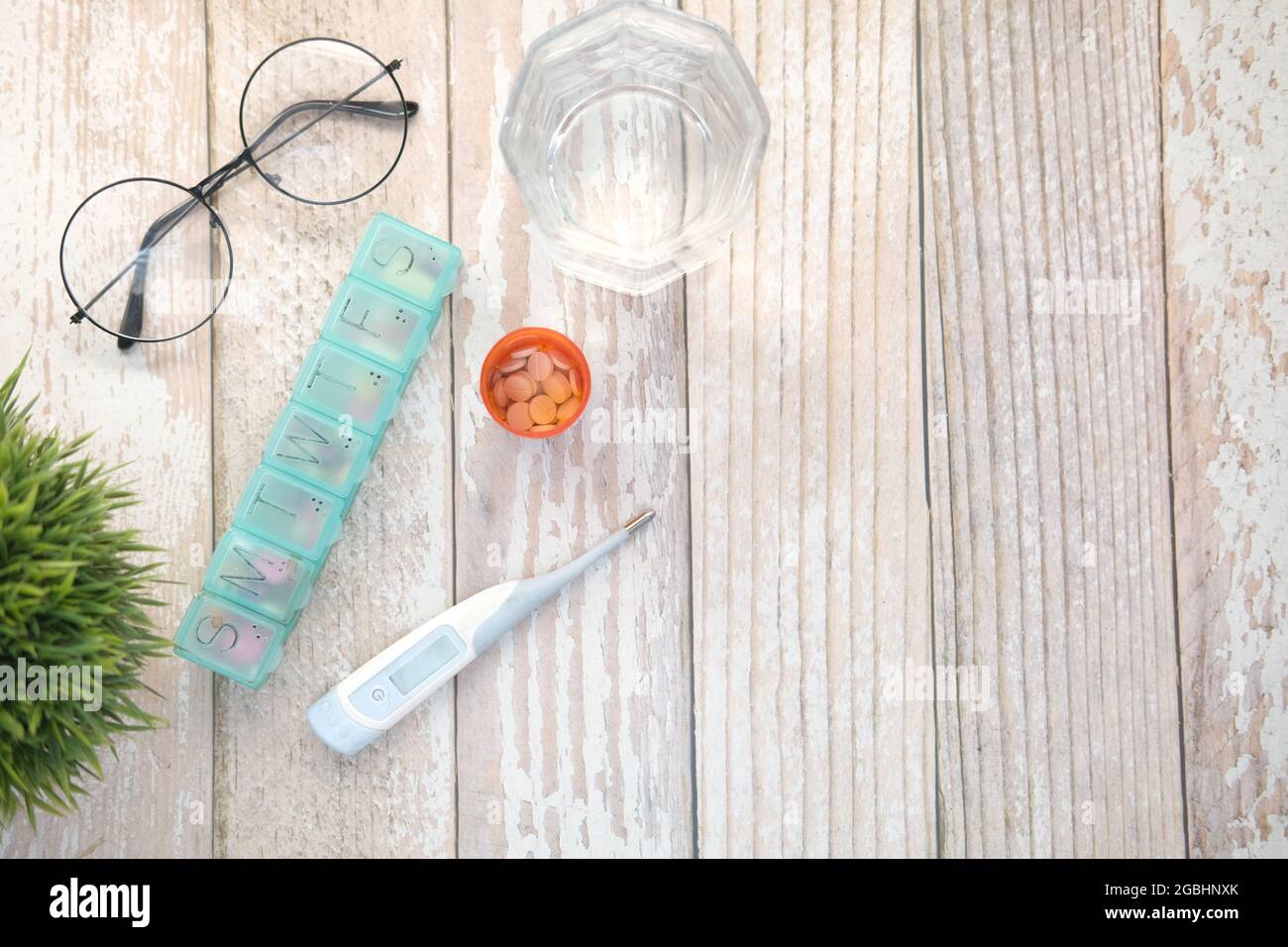 Pill box thermometer container glass hi-res stock photography and ...