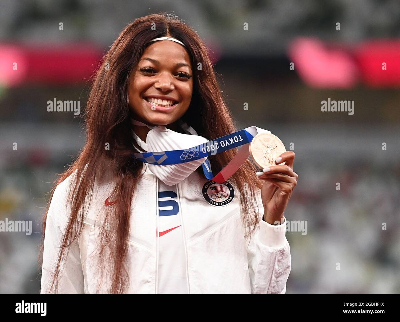 Tokyo, Japan. 4th Aug, 2021. Gabrielle Thomas of the United States ...