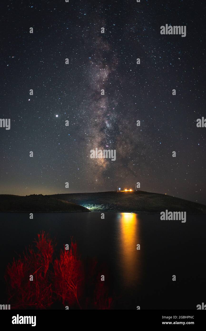 Milky way over coast hi-res stock photography and images - Alamy