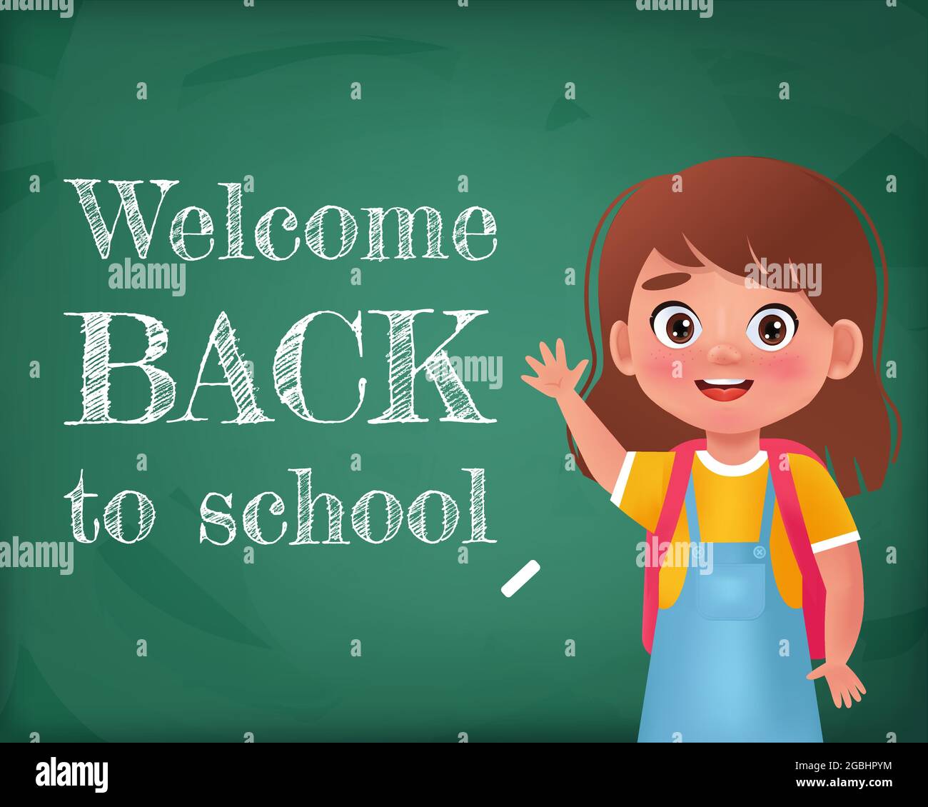 Preteen girl in school uniform Stock Vector Images - Alamy