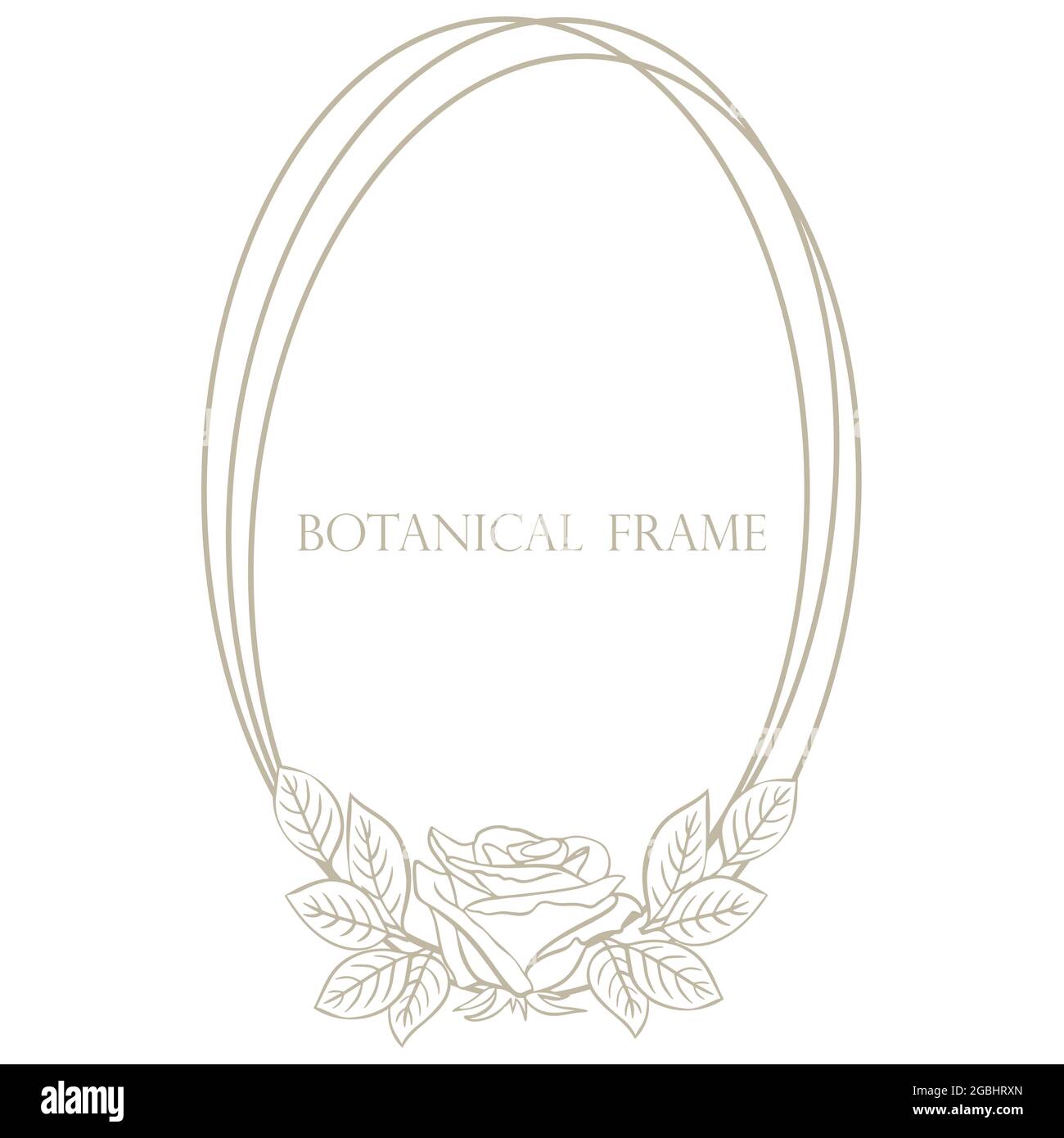 Oval Frame Illustration