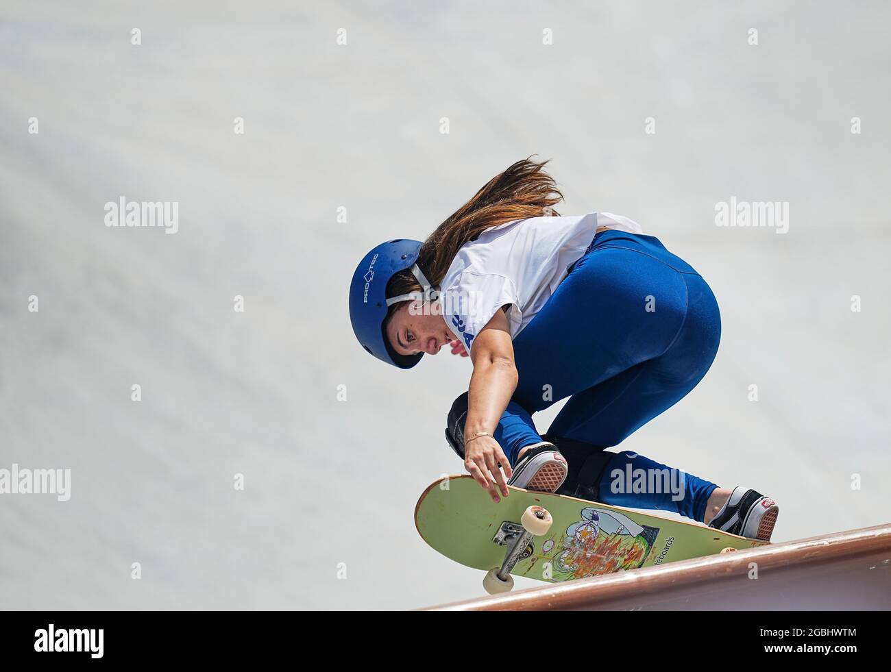 Brighton Zeuner during women's park skateboard at the Tokyo 2020 ...