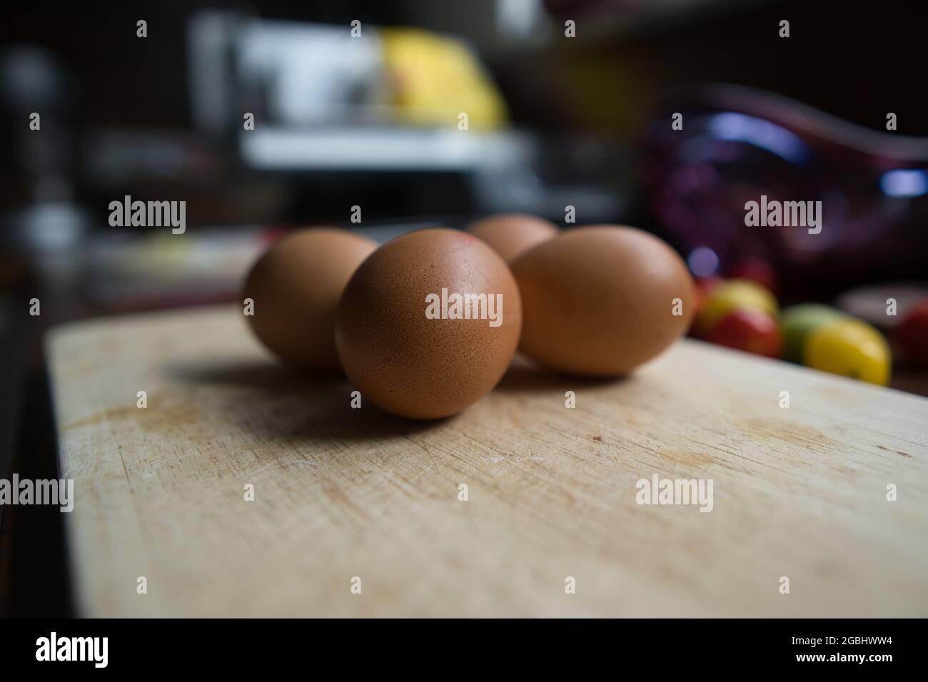 organic eggs brown color Stock Photo - Alamy