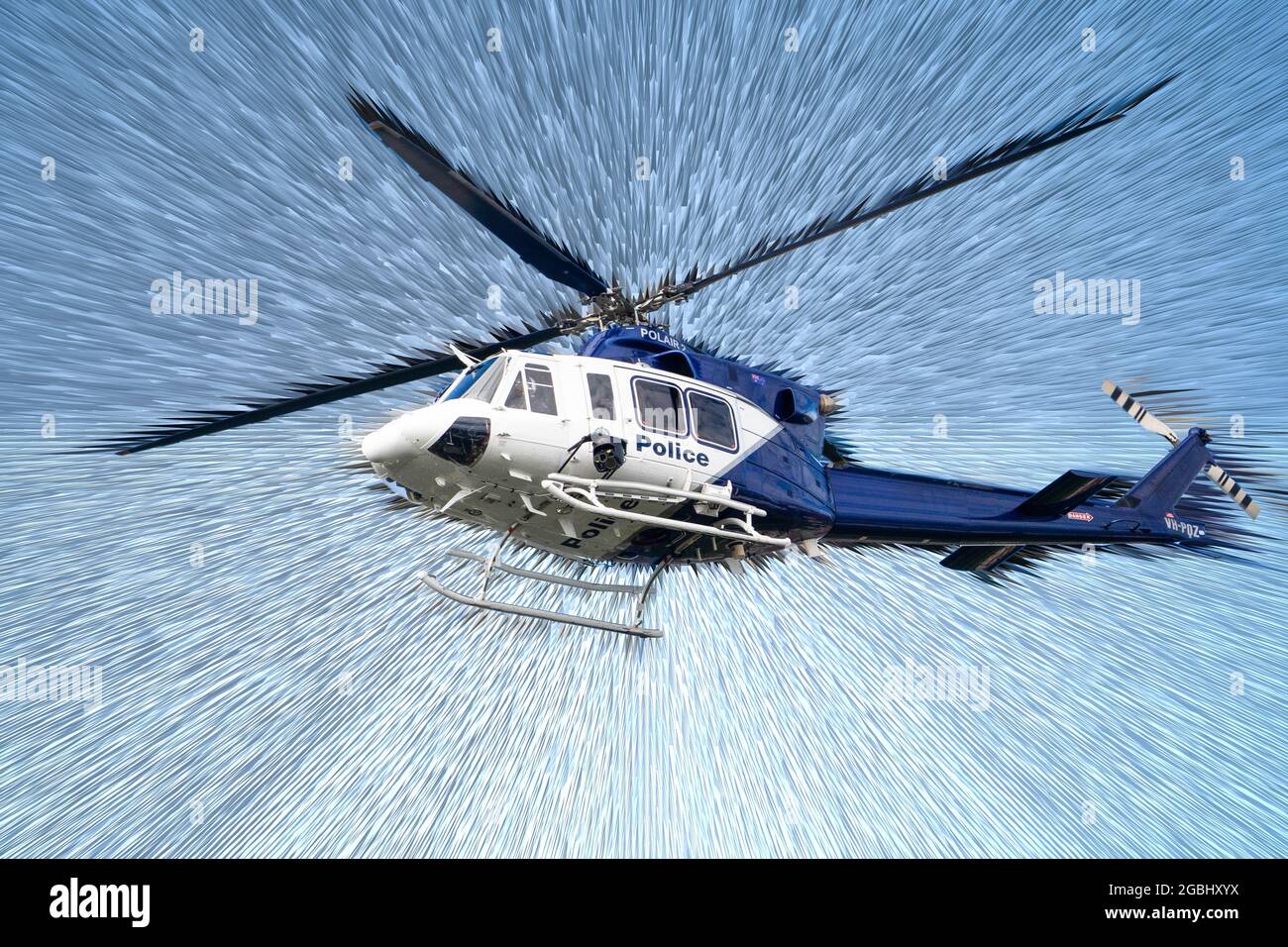 NSW Police Helicopter with dramatic pattern background Stock Photo - Alamy