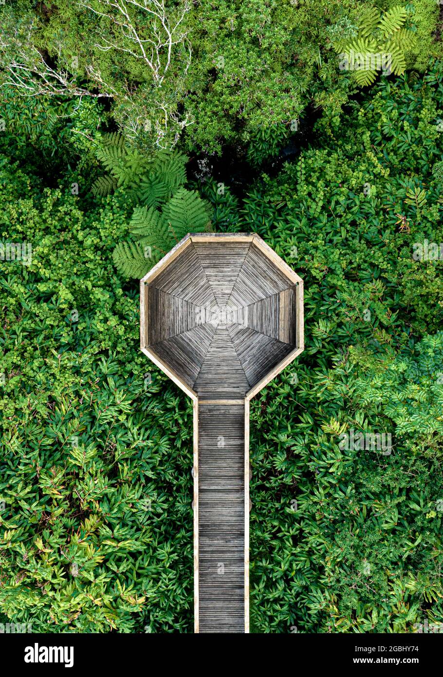 Aerial view of viewpoint Takamaka's, Reunion Island Stock Photo - Alamy