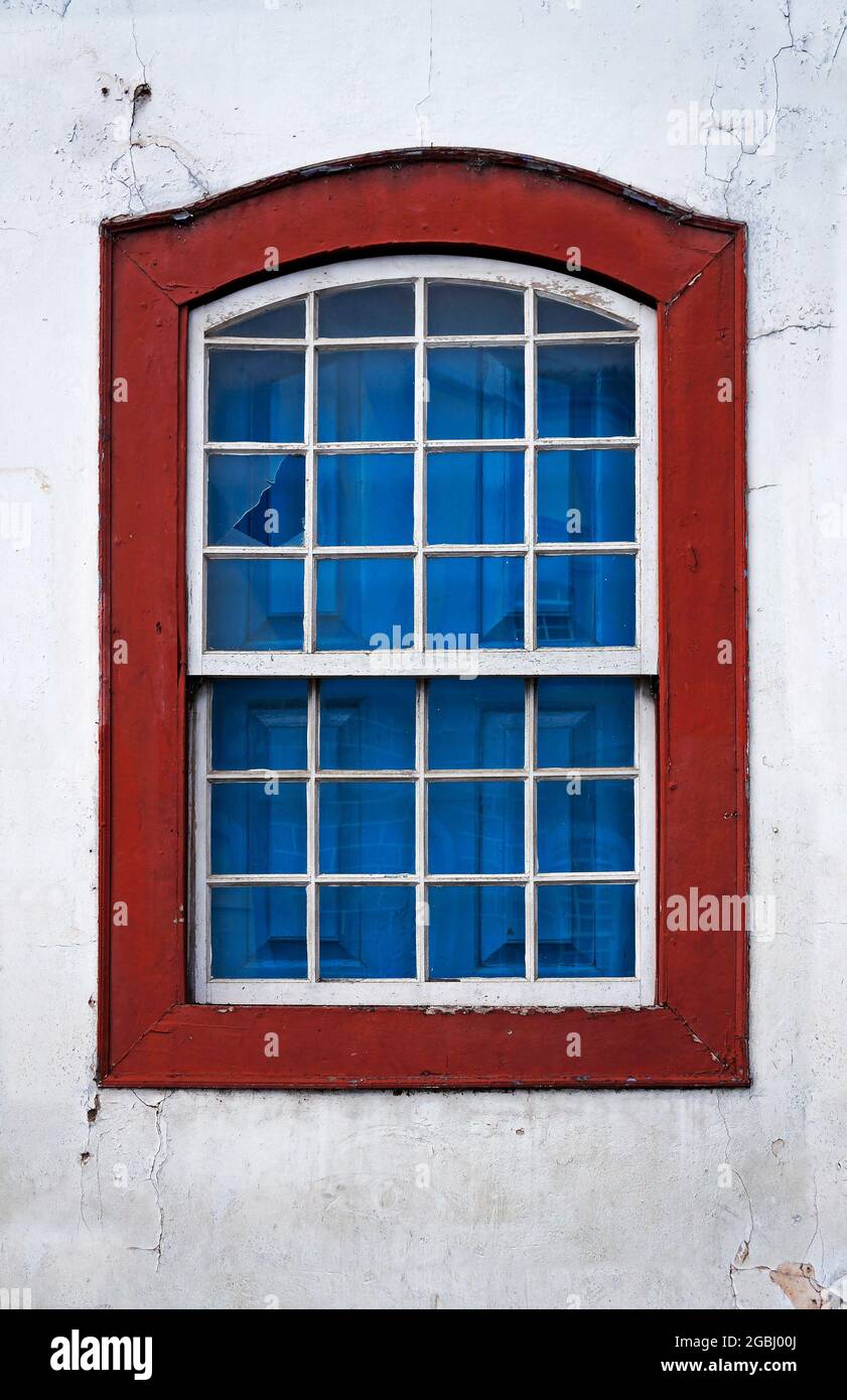 Colonial window in historical city of Diamantina, Brazil Stock Photo ...