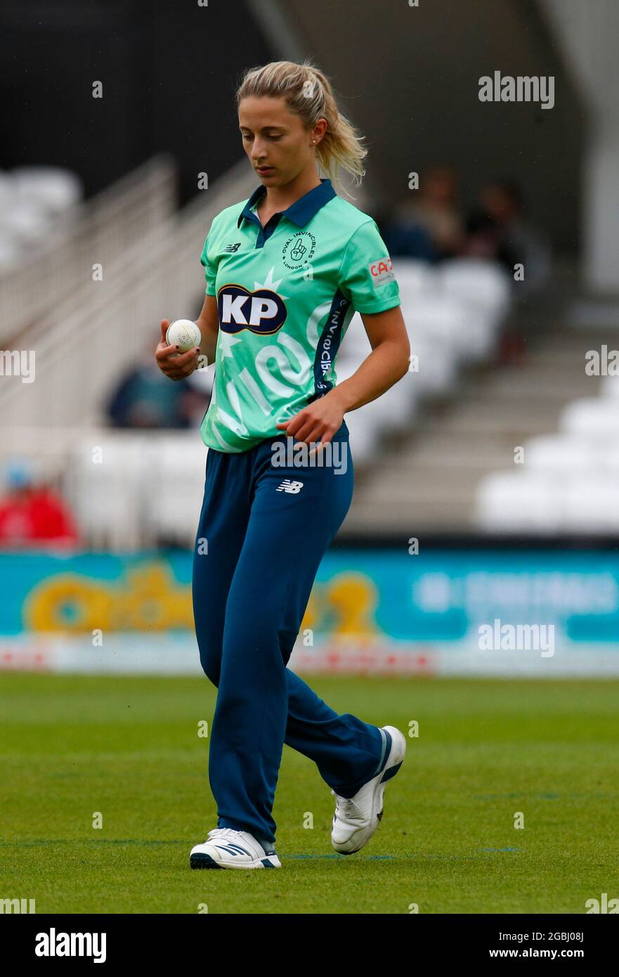 LONDON, ENGLAND - AUGUST 02: Eva Gray of Oval Invincibles Women during ...