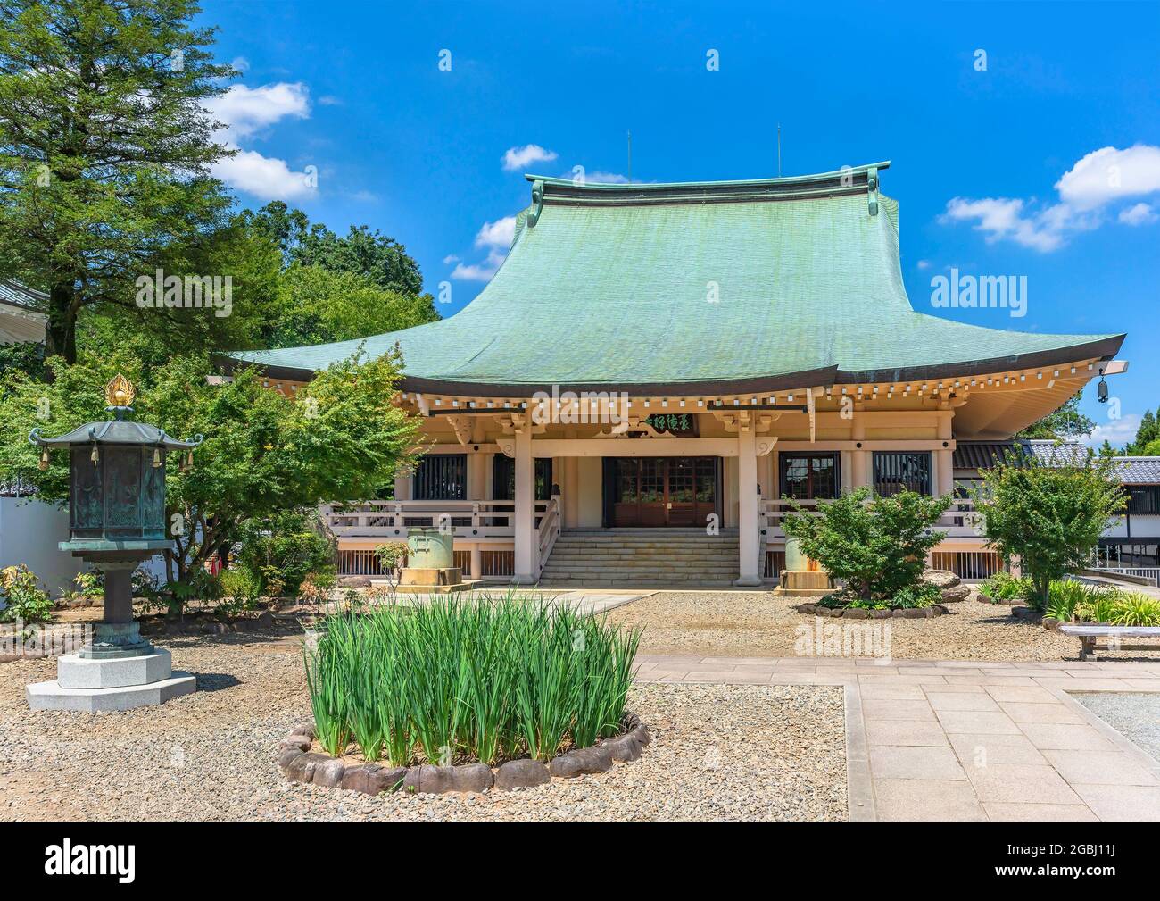 tokyo, japan - july 25 2021: Concrete architecture of the main hall or ...