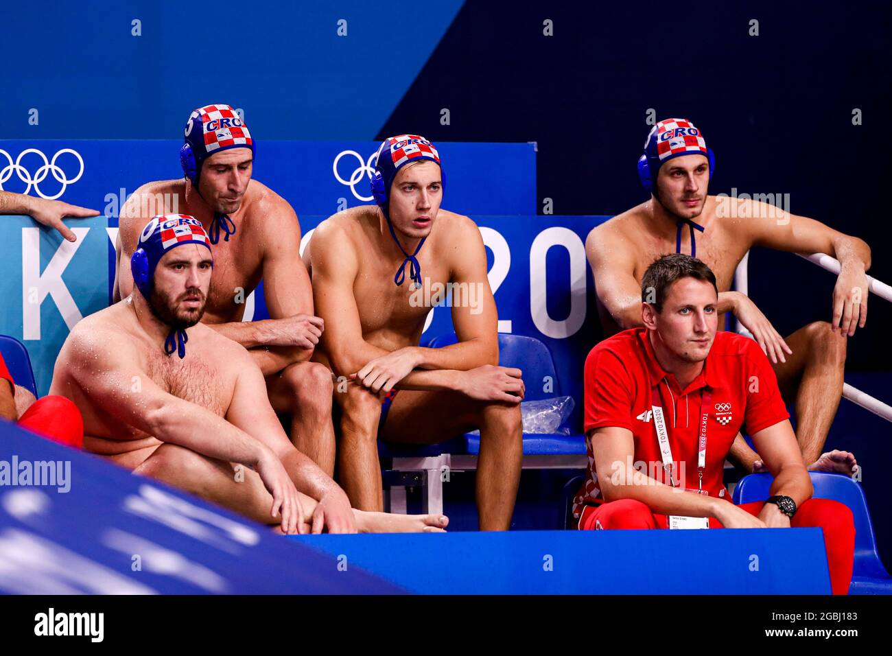 TOKYO, JAPAN - AUGUST 4: Josip Vrlic of Croatia, Maro Jokovic of ...