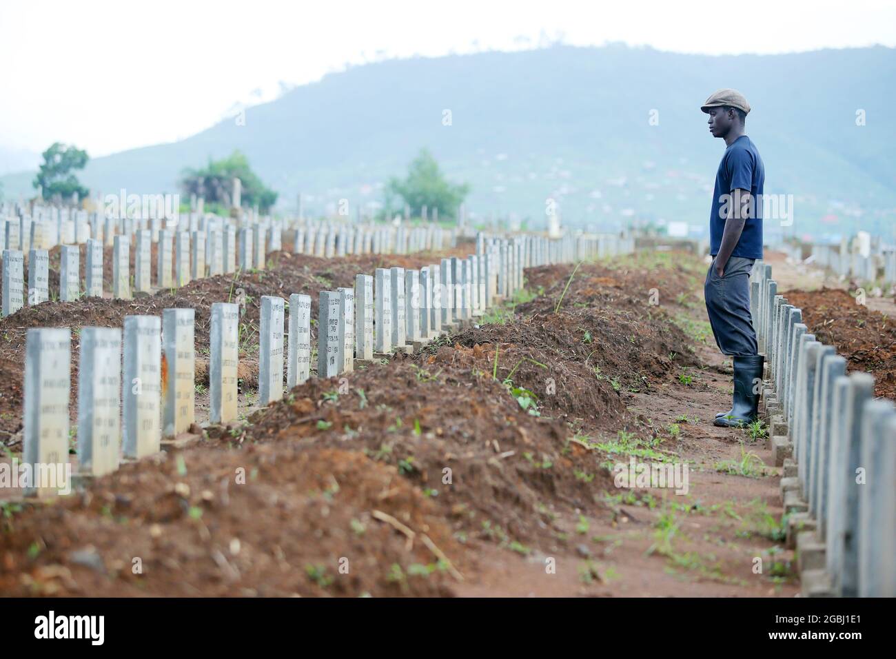 Paloko Road Cemetery at Waterloo outside Freetown in Sierra Leone, west ...