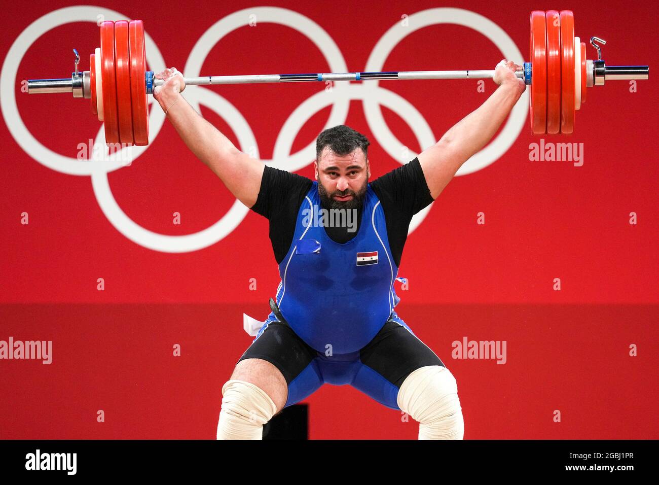 TOKYO, JAPAN - AUGUST 4: Man Asaad of Syria competing on +109kg Group A ...