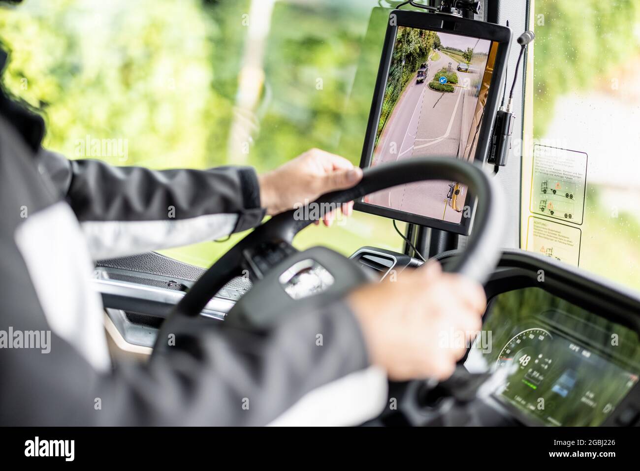 Schweitenkirchen, Germany. 04th Aug, 2021. The display of a digital ...