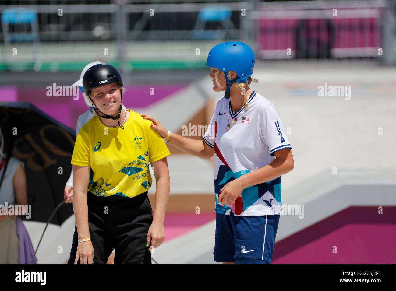 Tokyo, Kanto, Japan. 4th Aug, 2021. Poppy Olsen (AUS) and Bryce ...