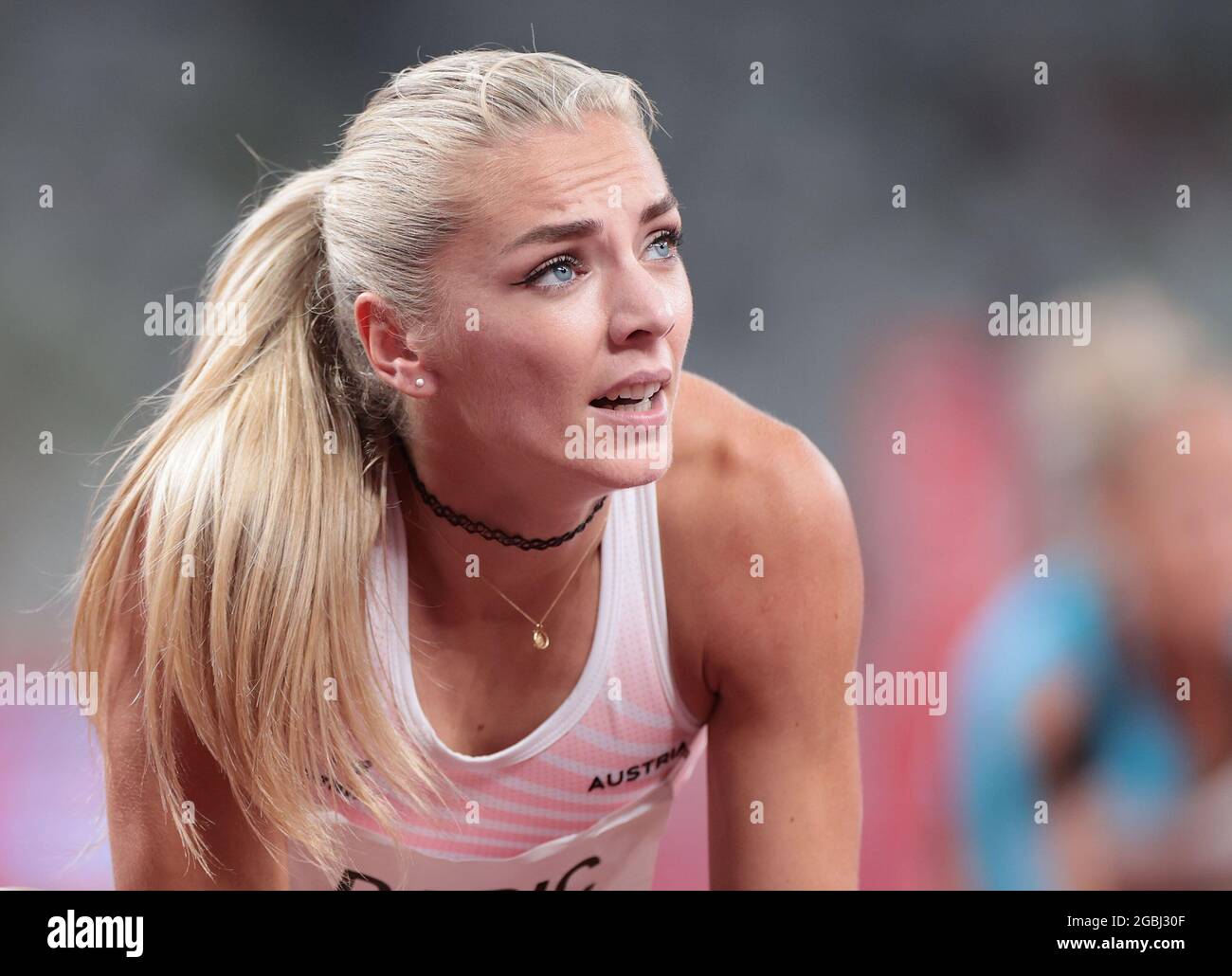 Tokyo, Japan. 4th Aug, 2021. Ivona Dadic of Austria reacts during the ...