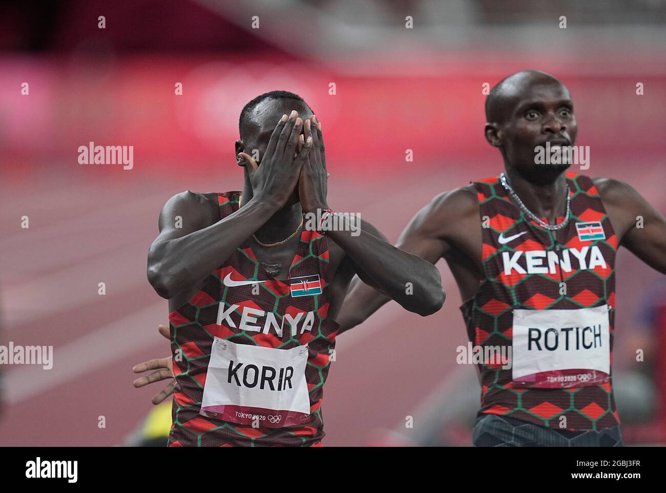 August 4, 2021: Emmanuel Kipkurui Korir wins gold in front of Ferguson ...