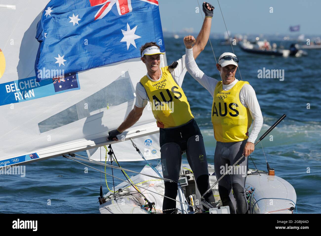 Kanagawa, Japan. 04/08/2021, Team Australia - Mathew BELCHER & Will ...