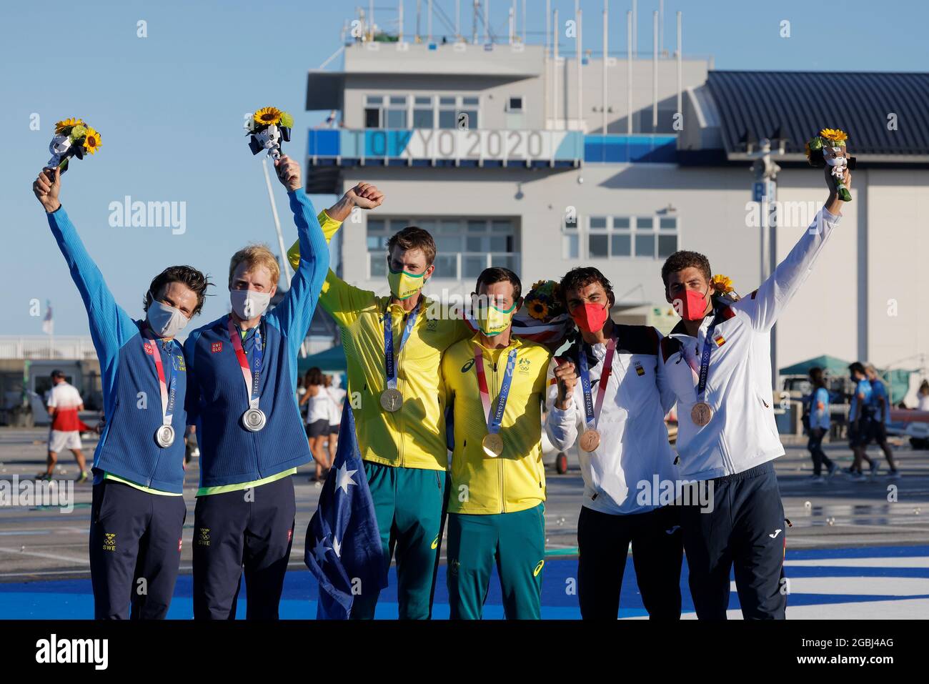Kanagawa, Japan. 04/08/2021, Team Sweden - Anton DAHLBERG & Fredrik ...